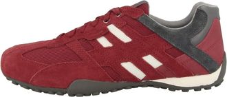 Geox Herren U Snake K Sneaker, Rot Red Grey, 44 EU