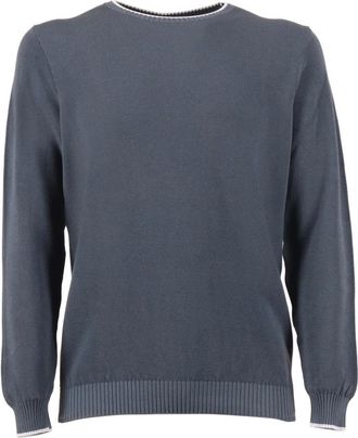 Fedeli Homme, Pulls, Bleu, Taille: L Maglia Girocollo