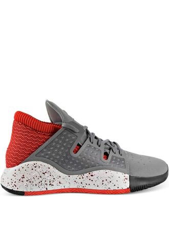 adidas Pro Vision Grey Collegiate Burgundy Sneakers - Grau