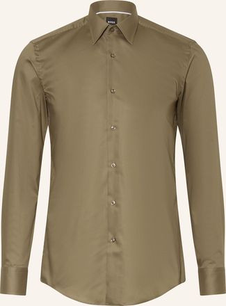 HUGO BOSS Hemd Hank Slim Fit gruen