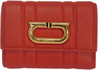 Ferragamo Portefeuille Pre-owned (tri-fold) - Femme - Pre-owned - Rouge - Taille: ONE Size