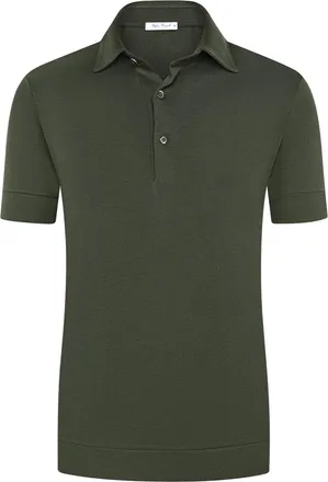 Stefan Brandt Glattes Poloshirt aus edler Urpima Sea Island Baumwolle in