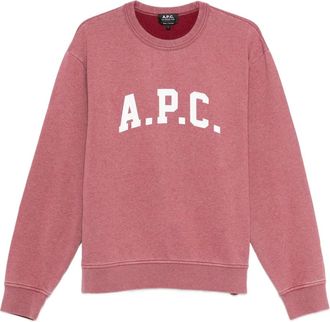 A.P.C. A.p.c., Homme, Sweatshirts et sweats &agrave; capuche, Rouge, Taille: L Crewneck SweaT-shirt