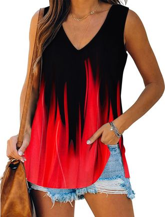 Generic Damen Sport Shirt lauf t Shirt Frauen Yoga Fitness Tank Top Sommer ärmellose Weste Sportshirt Damen Kurzarm Tanktops Frauen Ringerrücken Obertei Yoga 