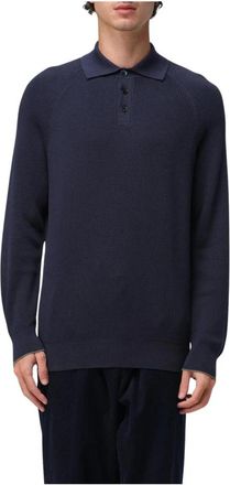 Brunello Cucinelli Polo Shirts - - Knitwear - Herren - Blau - XL