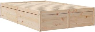 vidaXL Cadre de lit sans matelas 120x200 cm bois de pin massif vidaXL