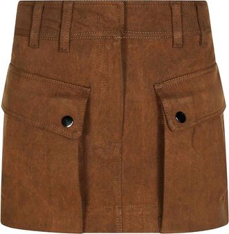 Andamane Jupe Midi - Marron