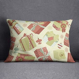 Questo Casa Dekorativer Kissenbezug, Kissenbezug, Heimdekoration, für Sofa, Café, Größe: 35 x 50 cm, entworfen und hergestellt in der Türkiye