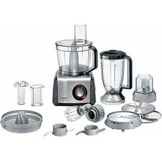 Bosch K&uuml;chenmaschine -, MultiTalent 8, 1250 w, Schwarz, Edelstahl, MC812M844