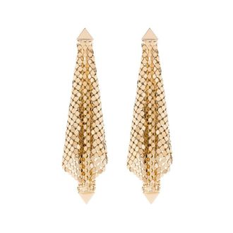 Paco Rabanne Spiral Metallic Messing Strick Ohrringe - - Accessories - Damen - Gelb - ONE SIZE