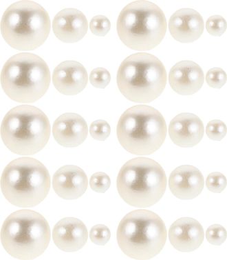 Garneck 500 St&uuml;ck Vase F&uuml;llperlen ohne Elfenbeinfarbene Kunstperlen f&uuml;r Schwimmende Kerzen Tischdeko und Party Arrangement als Streudeko f&uuml;r Hochzeits Geburts
