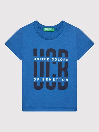 Benetton United Colors Of Benetton T-Shirt 3I1XG100G Blau Regular Fit