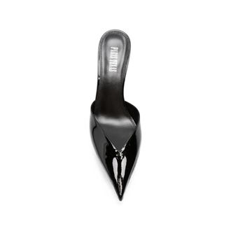 PARIS TEXAS Patent Leather Stiletto Mule - Black