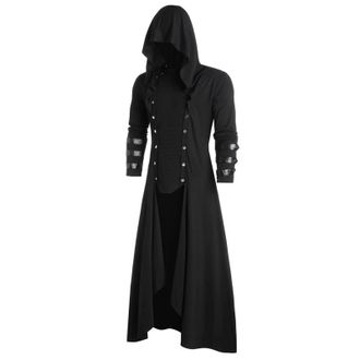 Generic Herren Steampunk Mantel, Joker Jacken Trenchcoat Gothic Mittelalter Mantel Vampir Jacke Frack Terrifier Kost&uuml;m Viktorianischen Palast Vintage Karneval