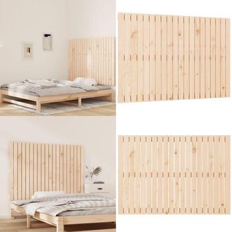vidaXL Vidaxl - Wand-Kopfteil 127,5x3x90 cm Massivholz Kiefer - Holz Kopfteil - Kiefern Kopfteil - Wandmontierte Kopfteil - Massives Holz - Schlafzimmer