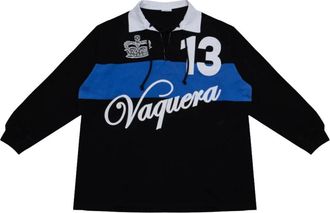 Vaquera Femme, Tops, Multicolore, Taille: 40 FR Maillot de rugby bicolore &agrave; lacets