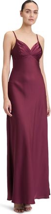 Vera Mont Damen Abendkleid schmal geschnitten 38, Wild Ruby