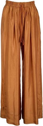 Forte_Forte Femme, Pantalons, Brun, Taille: 38 FR Wide Pantalons