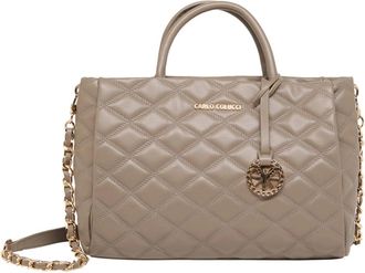 Carlo Colucci Femme, Sacs, Beige, Taille: ONE Size Quilted Handbag