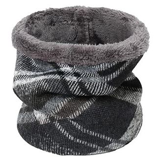 Generic &Eacute;charpe dhiver Cache-cou Gu&ecirc;tres Hommes Femmes Temps froid Tricot Polaire chaude Tube de ski Foulards circulaires Cadeau coupe-vent, 13, taille unique