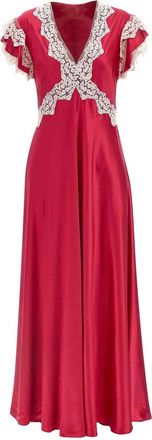 Alberta Ferretti Robe Au Genou - Or