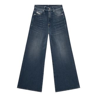 Diesel Femme, Jeans, Bleu, Taille: W30 Wide Jeans