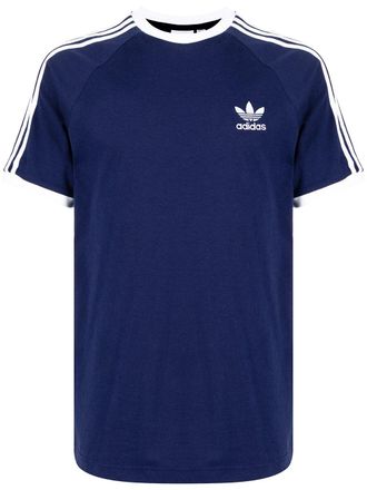 adidas t-shirt &agrave; logo brod&eacute; - Bleu