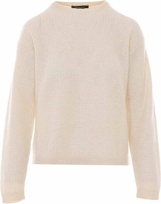 Fabiana Filippi Pull Col Rond - Blanc