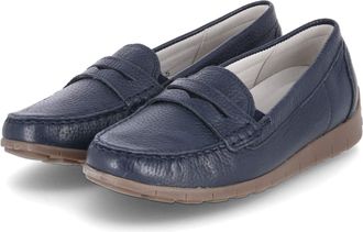 Waldl&auml;ufer 785502 VBD199/194 orthop&auml;discher Slipper Glattleder Damen in blau - Gr. 39,5