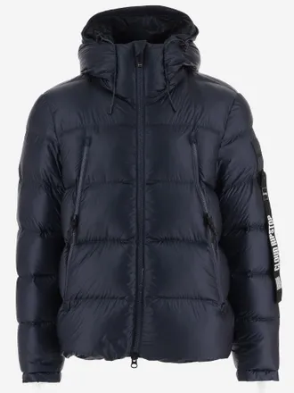 Outhere Mens Quilted Down Jacket Navy Polyamide Padded &