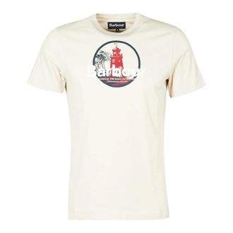 Barbour Regentag Grafik T-Shirt - - Tops - Herren - Wei&szlig; - XL