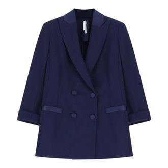 Imperial Double-Breasted Blazer - - Jackets - Damen - Blau - 2XS