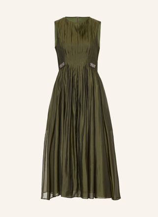 Max Mara Abendkleid Wally Mit Seide Und Plissees gruen
