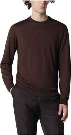 Drumohr Homme, Pulls, Brun, Taille: 3XL Girocollo Smerigliato