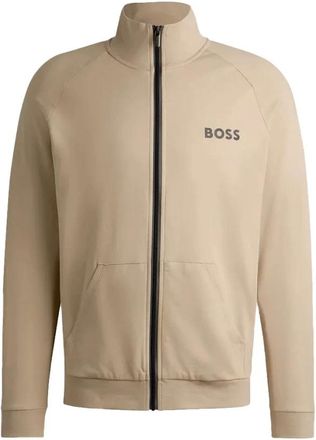 HUGO BOSS Homme, Sweatshirts et sweats &agrave; capuche, Beige, Taille: S Zip-throughs