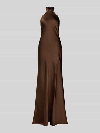 Mascara Abendkleid mit Neckholder zum Binden