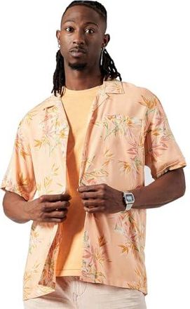 Kaporal Chemise Orange Fleurie Homme - Royal - L - Orange