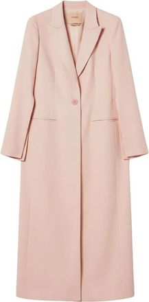 Twinset Femme, Manteaux, Rose, Taille: 36 FR Manteau duster en satin Envers