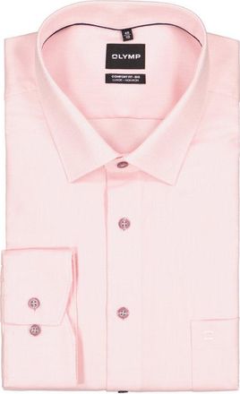 Olymp Herren Hemd rosa Baumwolle