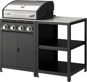IKEA GRILLSK&Auml;R Gasgrill mit K&uuml;cheninsel