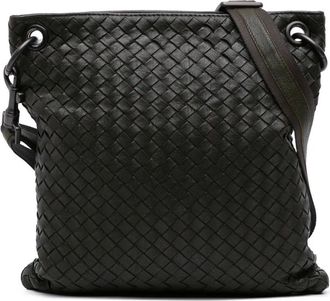 Bottega Veneta 2012-2025 Intrecciato Umhängetasche aus Nappaleder - Grün