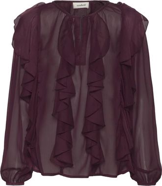 Soaked In Luxury Femme, Blouses et Chemises, Violet, Taille: 42 FR Blouses