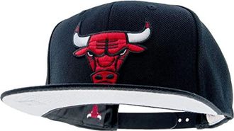 Mitchell & Ness NBA/HWC Wool Solid Snapback - Chicago Bulls, Noir