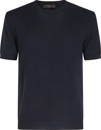 Zanone Homme, Tops, Bleu, Taille: 3XL Maglia Girocollo MC Slim Fit