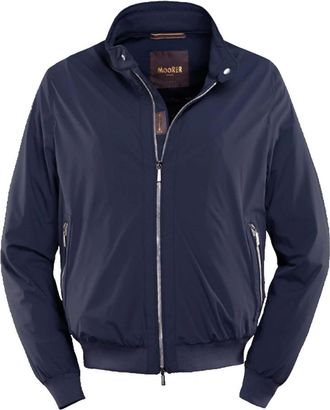 Moorer Homme, Vestes, Bleu, Taille: 6XL Alberti-KN Bomber