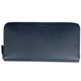 Prada Pre-owned Lange Geldb&ouml;rse (bi-fold) - - Pre-owned - Damen - Blau - ONE SIZE