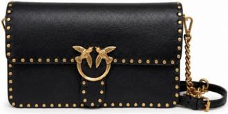Pinko Pinko, Femme, Sacs, Noir, Taille: ONE Size Love One Crossbody Bag