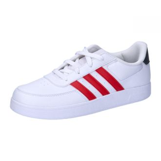 adidas Unisex Kinder Breaknet Lifestyle Court Lace Shoes, Cloud White/Better Scarlet/Carbon, 37 1/3 EU