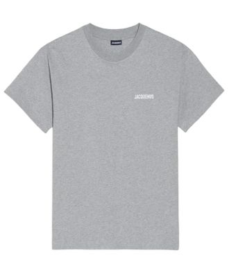 Jacquemus Grey Logo T-Shirt Size M