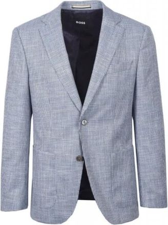 HUGO BOSS Homme, Vestes, Bleu, Taille: L H-Hutson-2PP-253 Blazer